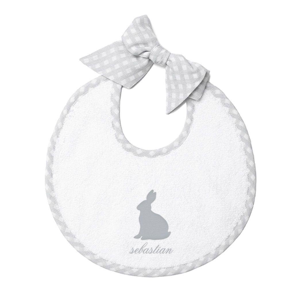 Louelle. newborn bib - Harbor Island stripe