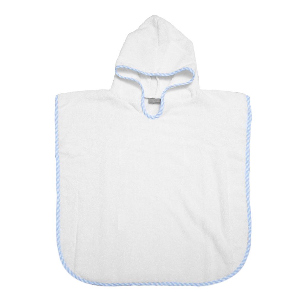 Terry poncho | pale blue gingham – Louelle.